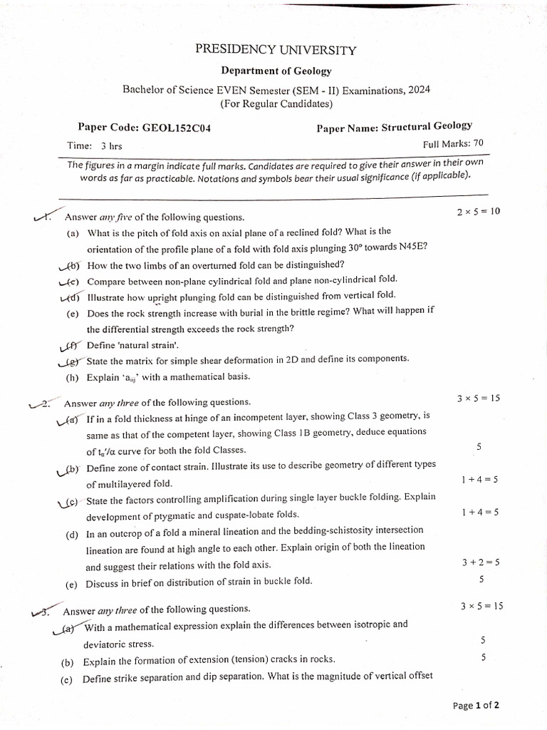 Structural Total Pyq | PDF | Deformation (Engineering) | Solid Mechanics