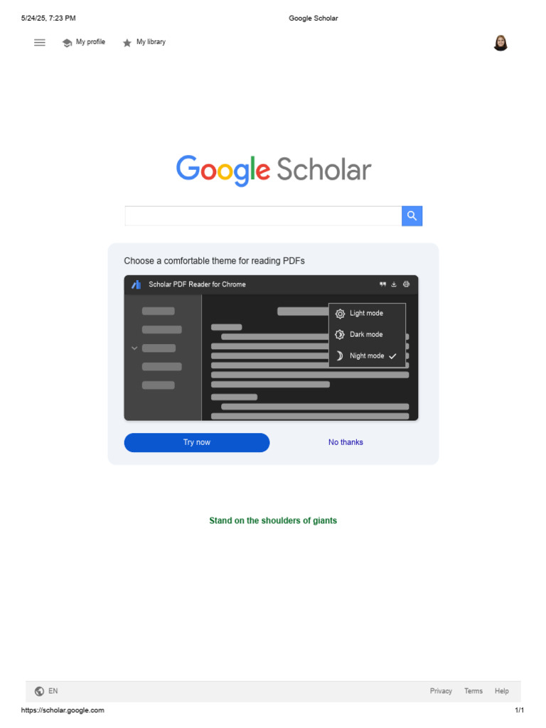 Google Scholar PDF Reader Guide | PDF
