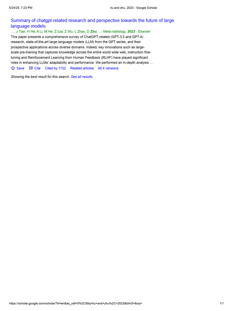 ChatGPT Research Overview 2023 | PDF