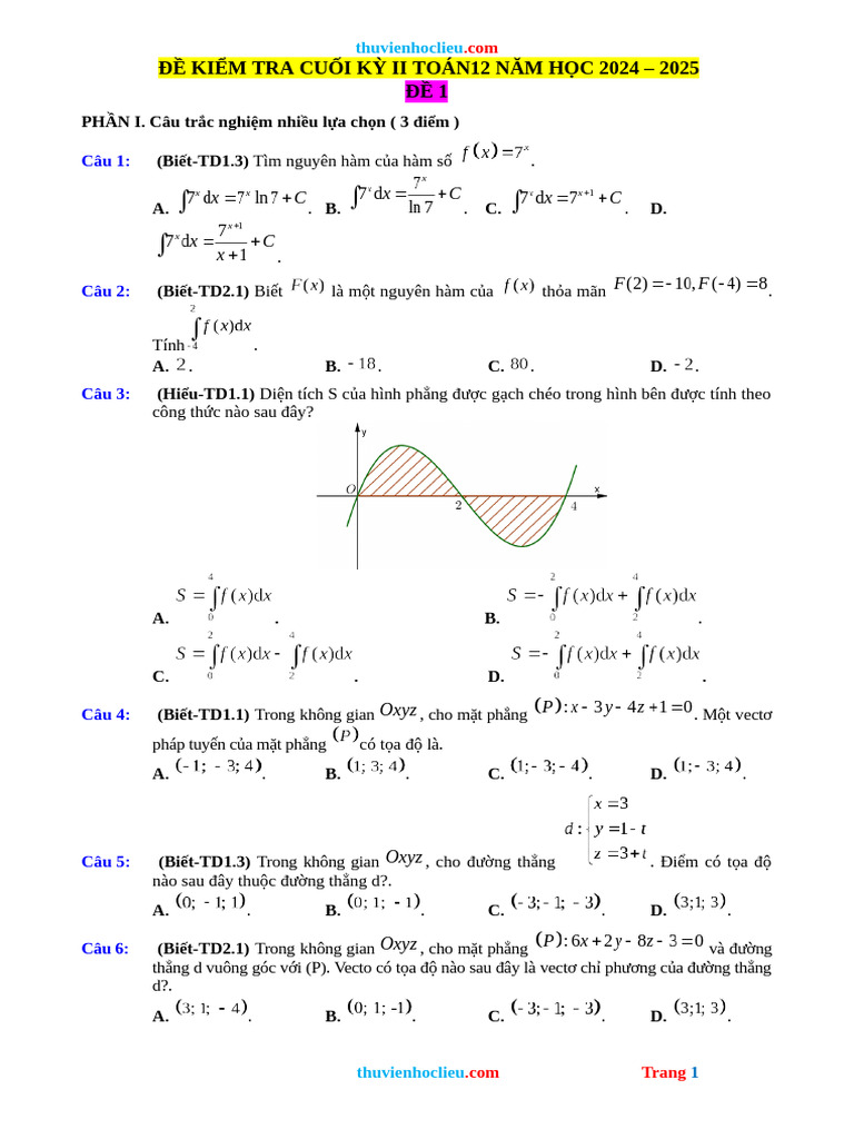 thuvienhoclieu.com-Bo-de-thi-HK2-Toan-12-KNTT | PDF