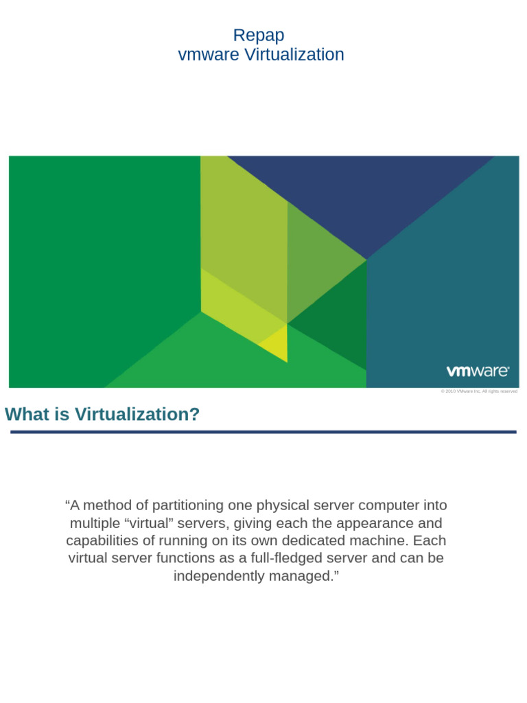 Virtualization 101 With What's New in VSphere 6 | PDF | Virtualization | Virtual Machine