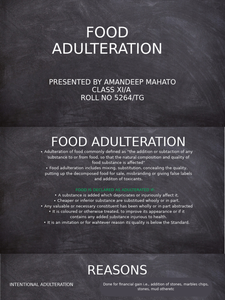 Food Adulteration | PDF