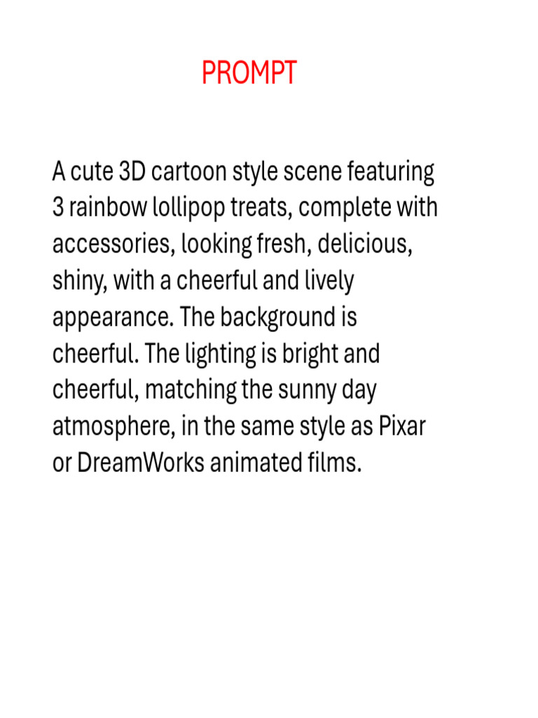 Cheerful 3D Cartoon Lollipop Scene | PDF