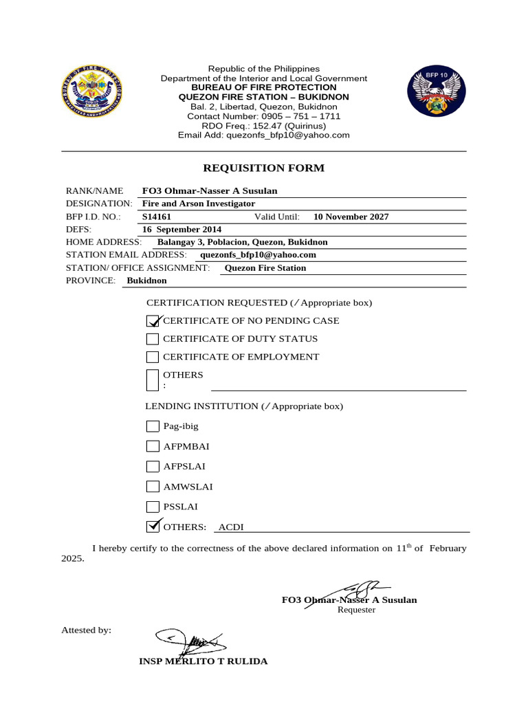 RIAS Online Clearance Request Form | PDF