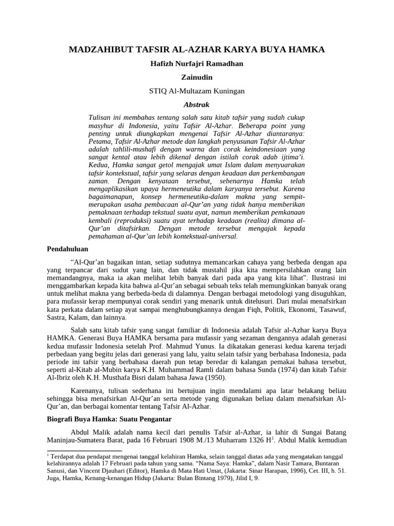 Jurnal Hafizh Zai | PDF