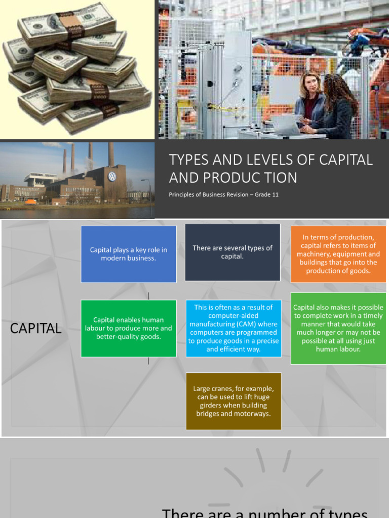 Types and Levels of Capital and Produc Tion | PDF | Exports | Capital ...