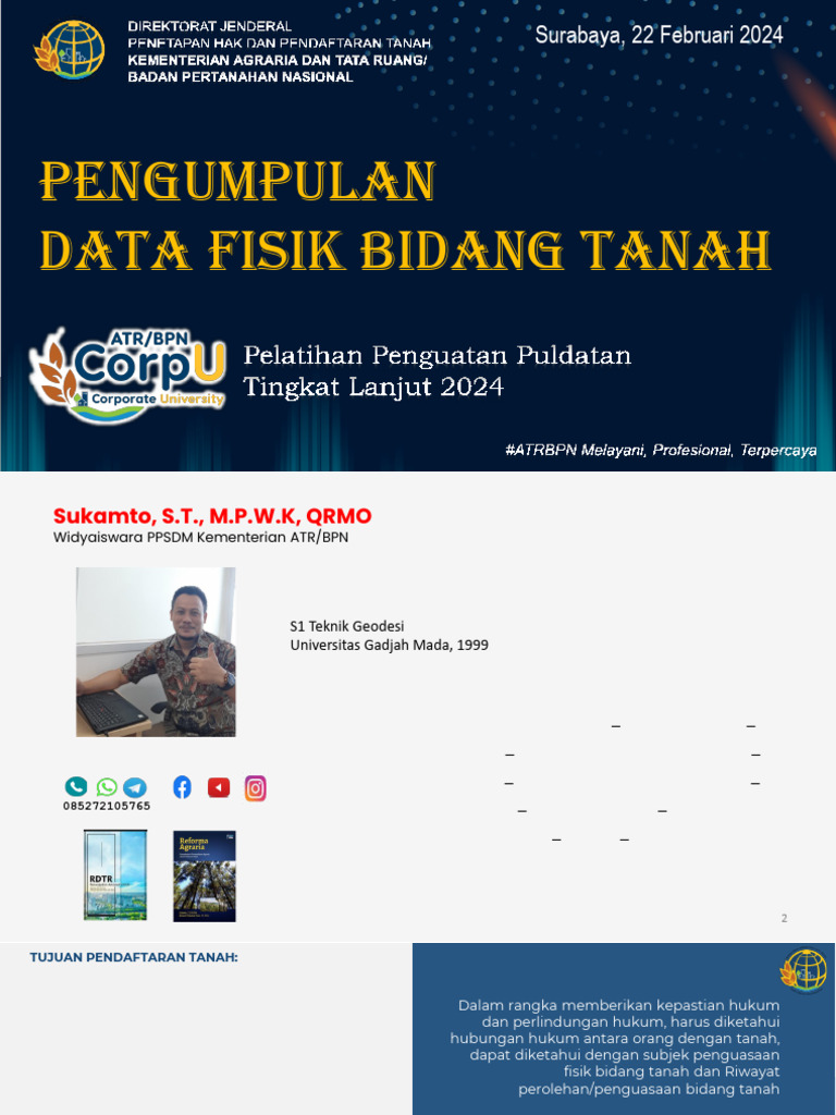 Pengumpulan Data Fisik Sukamto Surabaya 2024 | PDF