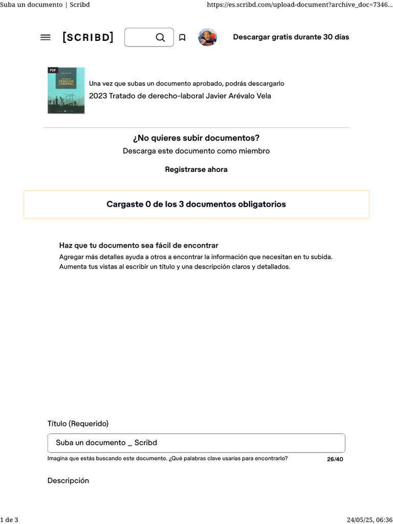 Suba Un Documento - Scribd2 | PDF | Scribd