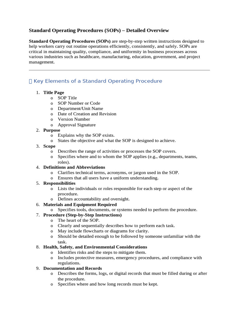 Manufacturing SOP Safety Guidelines | PDF | Regulatory Compliance | Safety