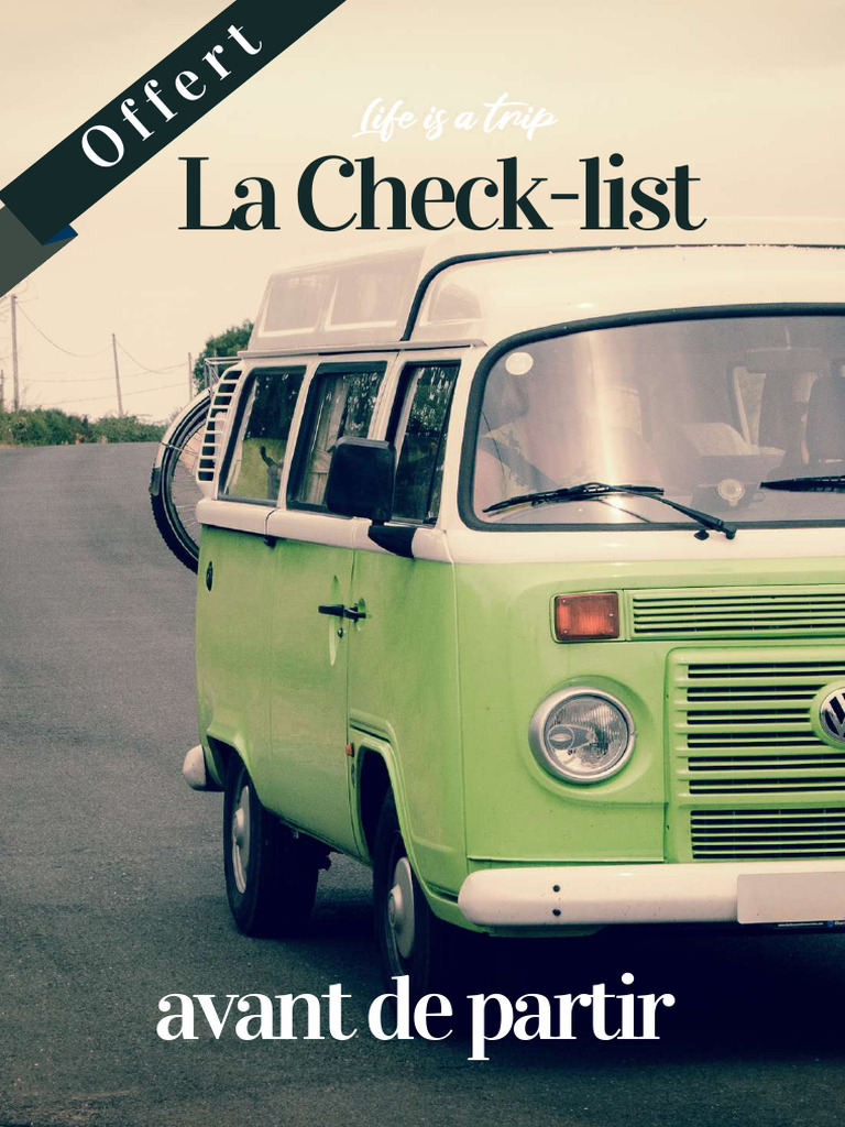 Checklist Camping-Car Essentielle | PDF | Camping-car | Papier