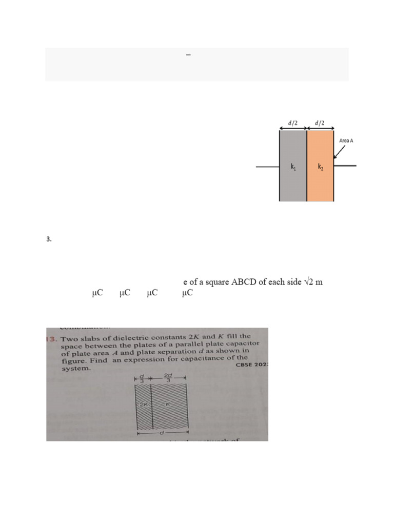 - Potential Worksheet New | PDF | Capacitor | Capacitance