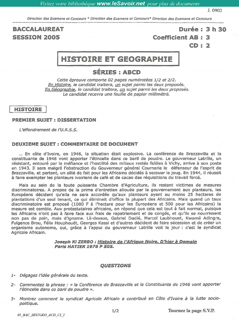 05 Bac Histgeo Acd Ci | PDF