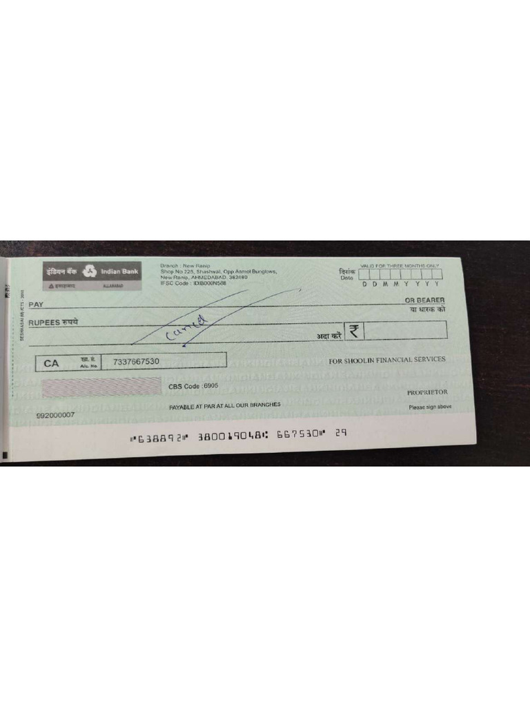 Cheque Photo | PDF