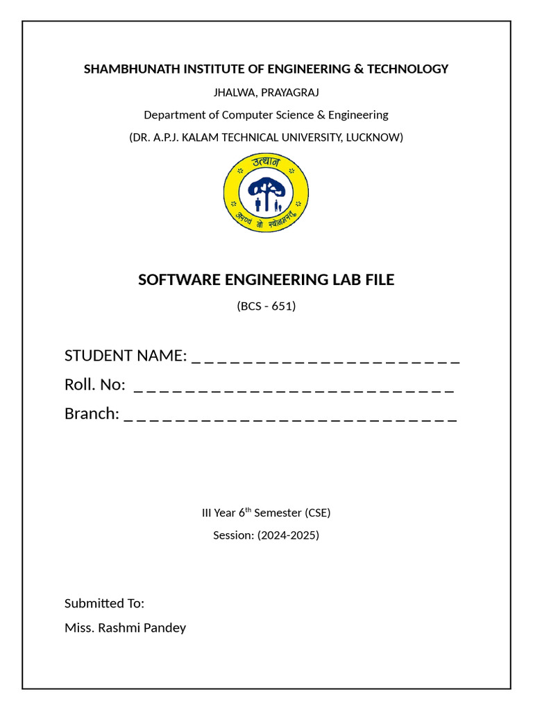 SIET Front Page (DBMS) | PDF