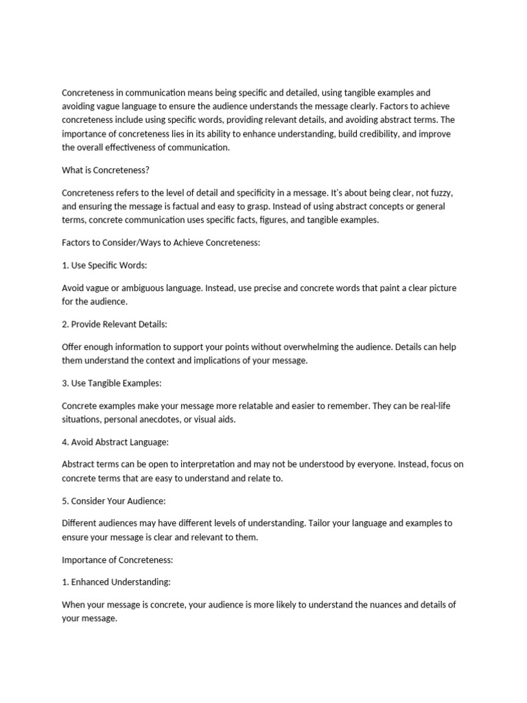 Concreteness in-WPS Office | PDF