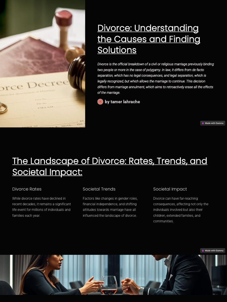 Divorce Understanding The Causes and Finding Solutions 1 | PDF ...