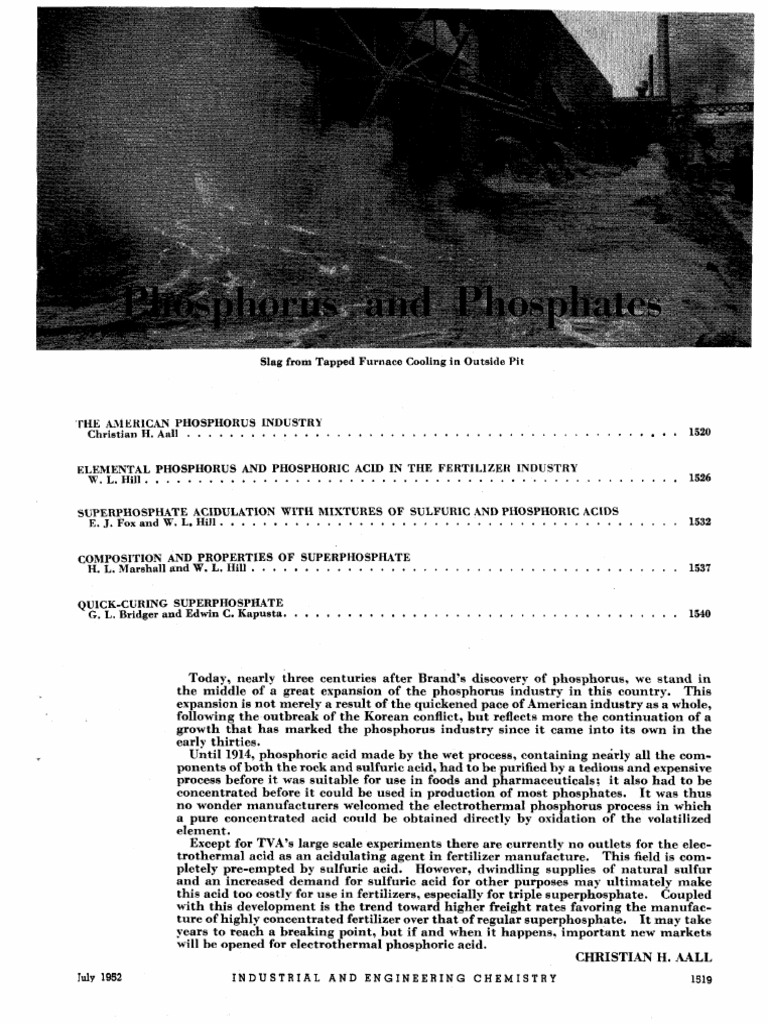 Aall, C. H. (1952) - Introduction - Phosphorus and Phosphates ...