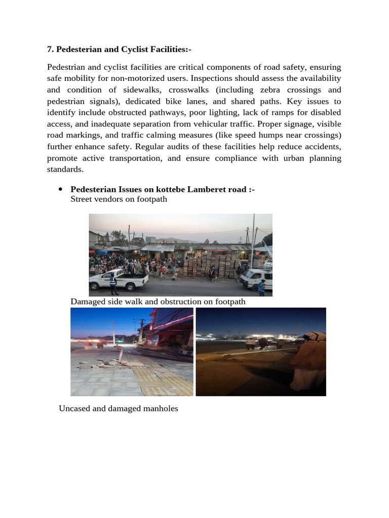 Modified Pedesterian and Cyclist Facilities | PDF | Pedestrian Crossing ...