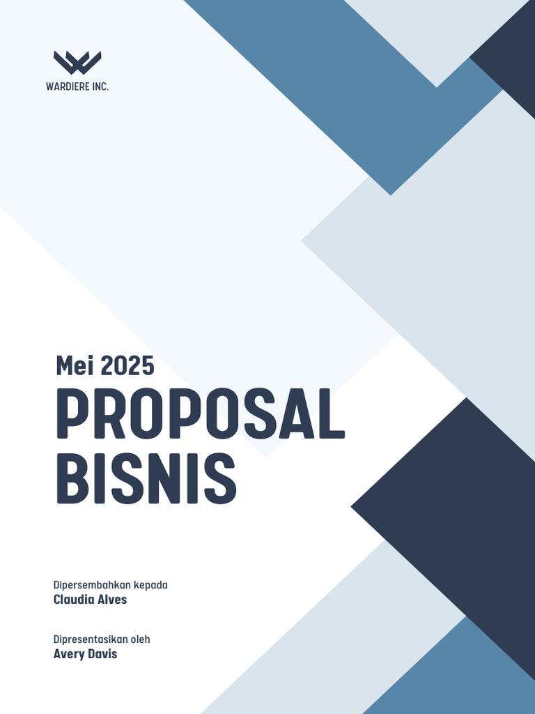 Biru Putih Profesional Bisnis Proposal | PDF