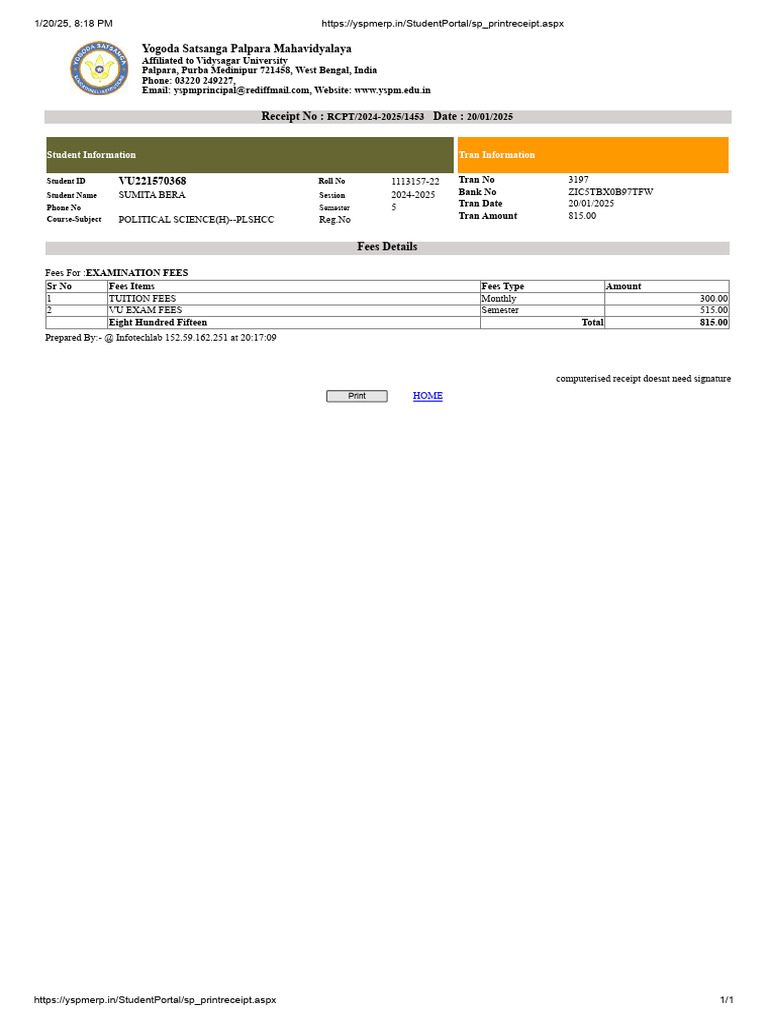 SP - Printreceipt in Sssssssssssss | PDF