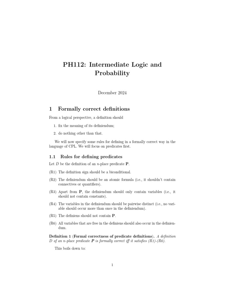 Intermediate Logic and Probability Concepts | PDF | Modal Logic | Argument