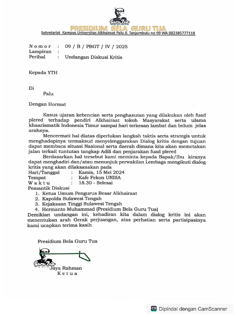 Undangan Diskusi Kritis | PDF