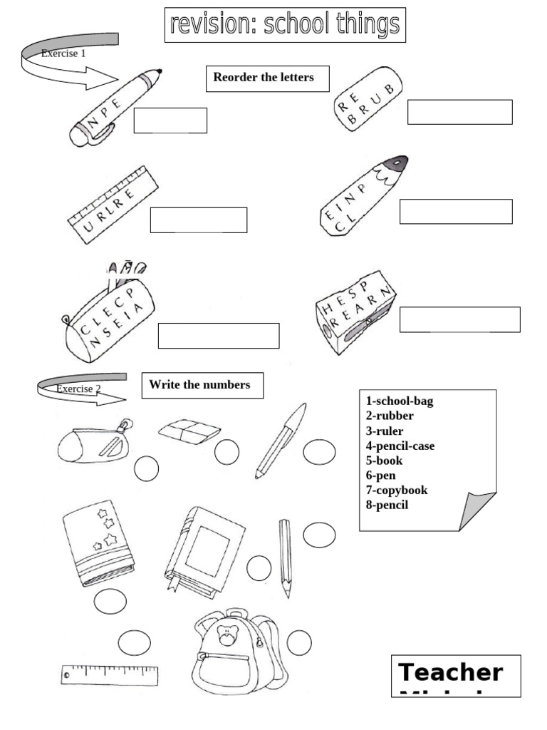 Revision School Things | PDF