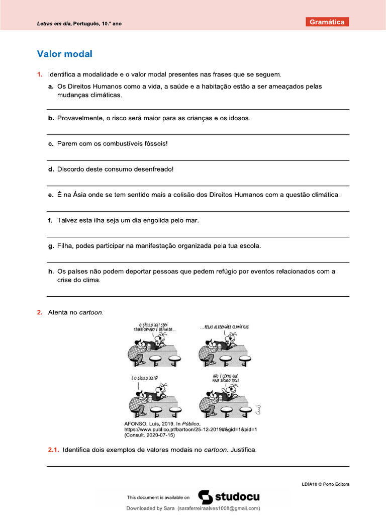 Ficha Valor Modal 2 | PDF