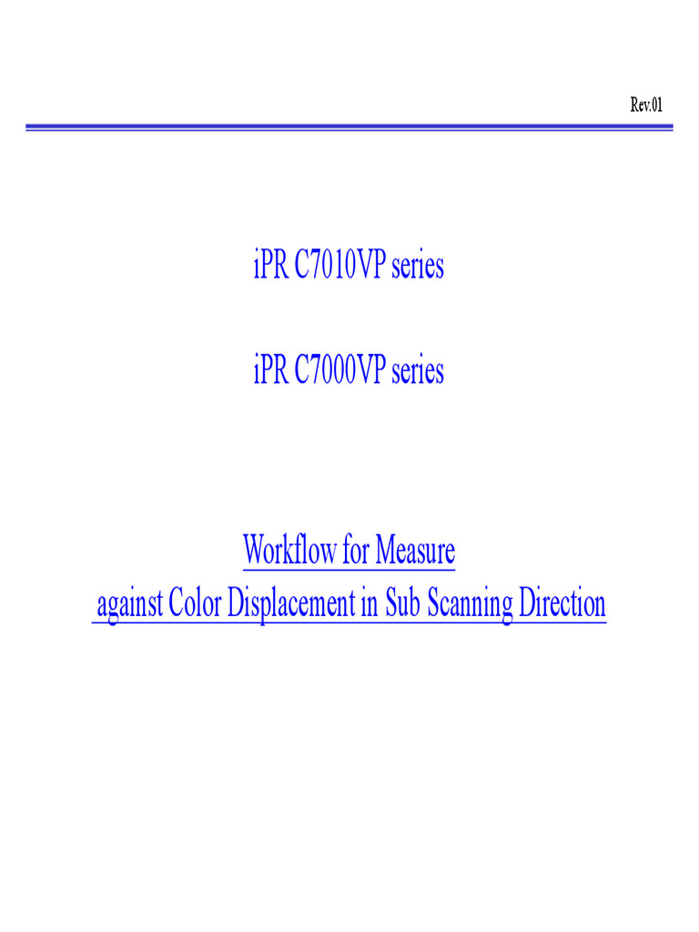 Workflow For Measure Against Color Displacement in Sub Scanning ...