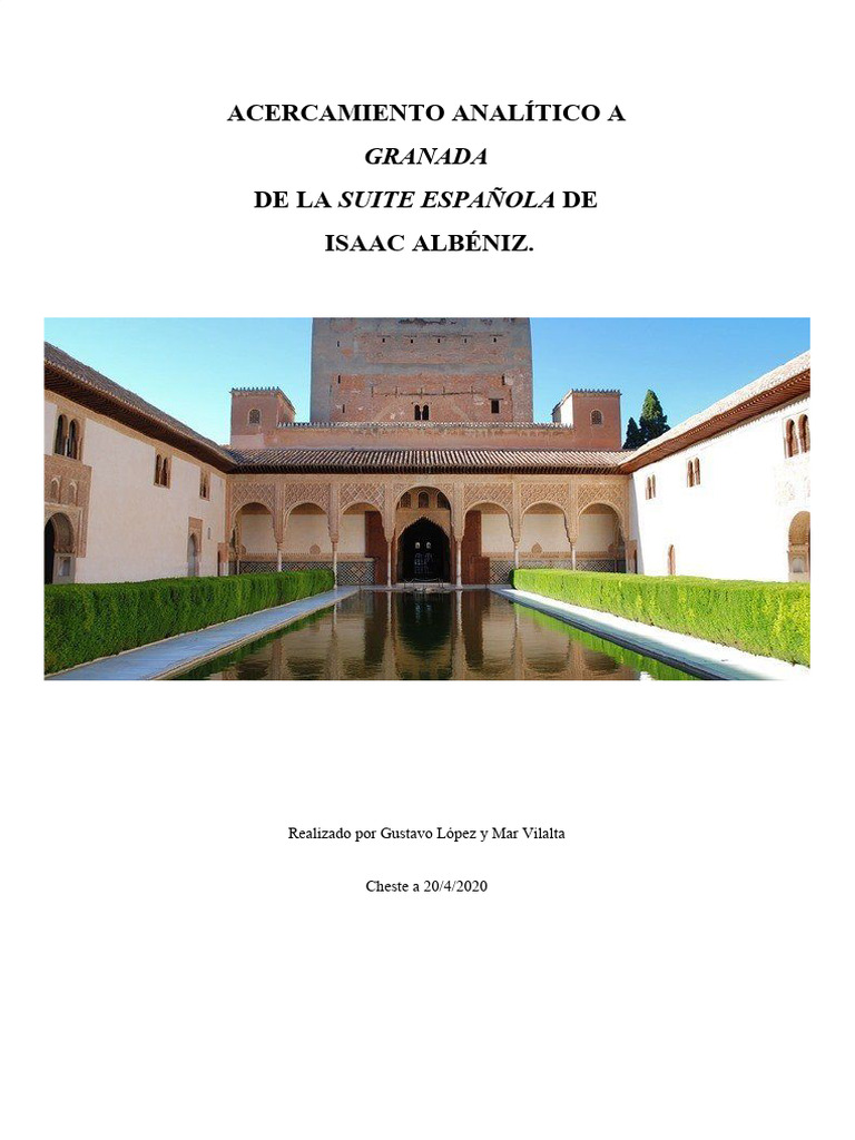 Análisis de "Granada" de Albéniz | PDF | Las artes escénicas | Musicología