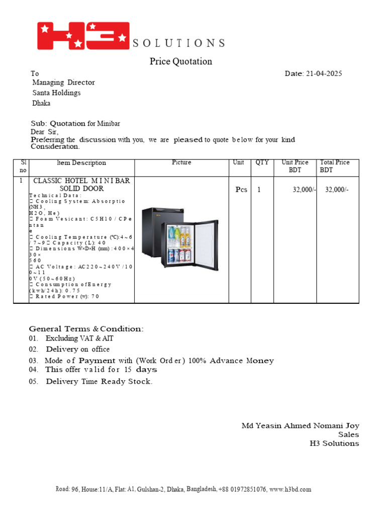 Minibar | PDF