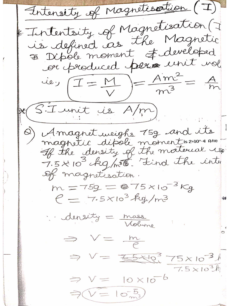 Properties and Classification of Magnetic Materials Notes. | PDF