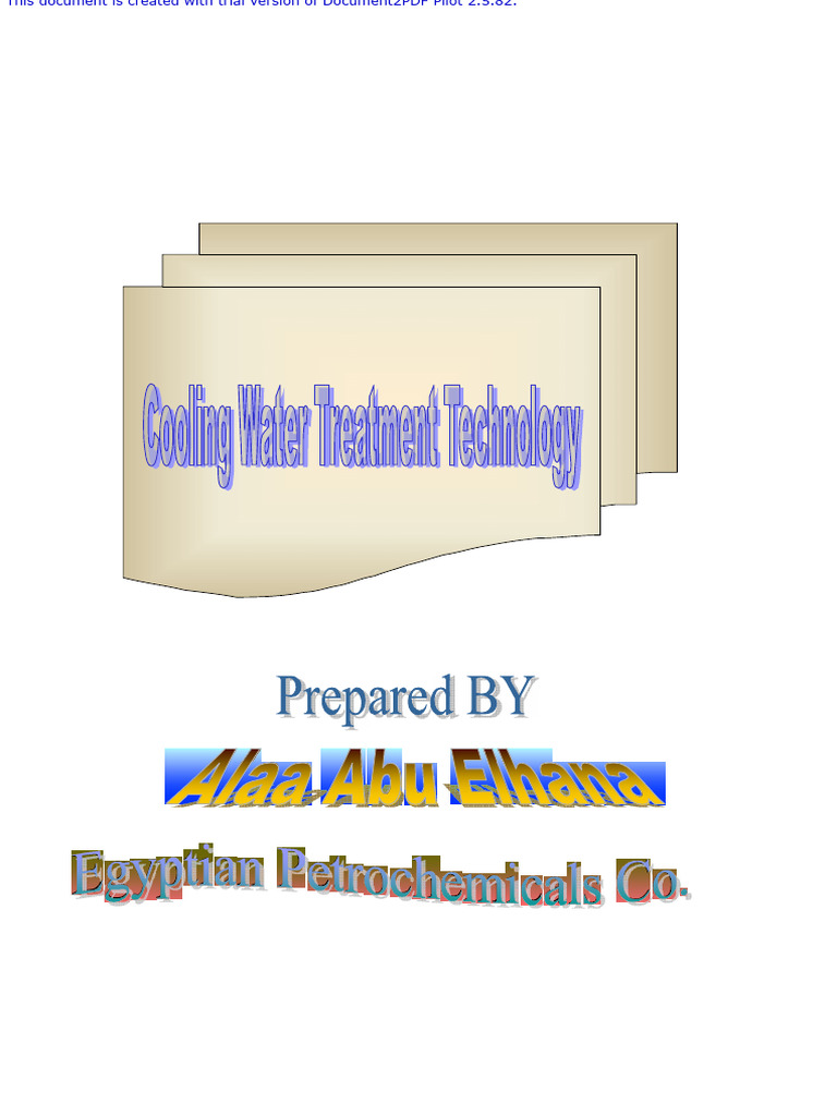 Cooling Water Treatment Technology - Eg Petroch | PDF | Heat Exchanger ...