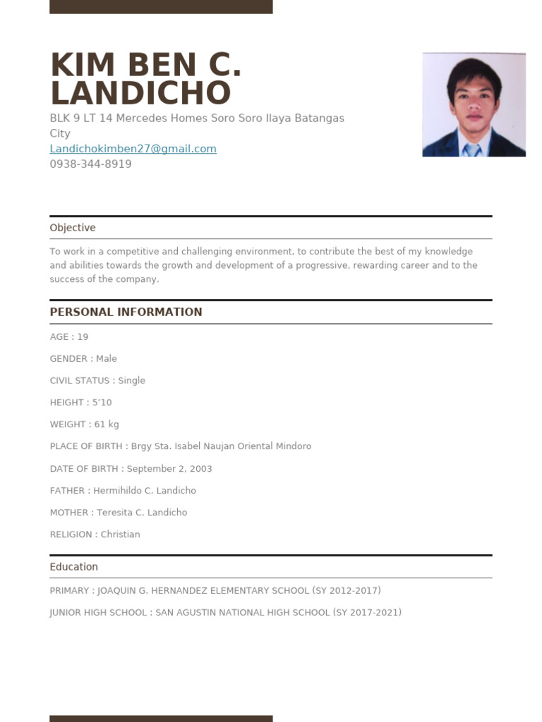Kimben Landicho | PDF