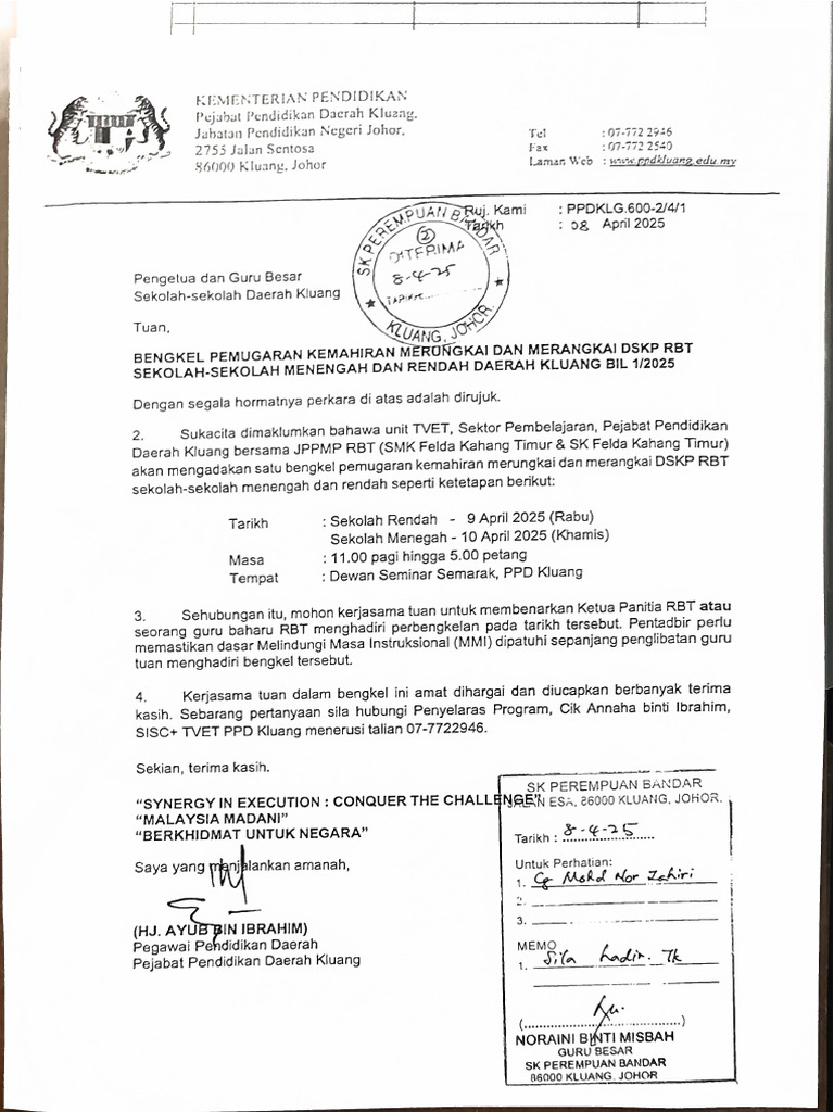 Bengkel Pembugaran Kemahiran Merungkai Dan Merangkai Dskp Rbt Sekolah ...