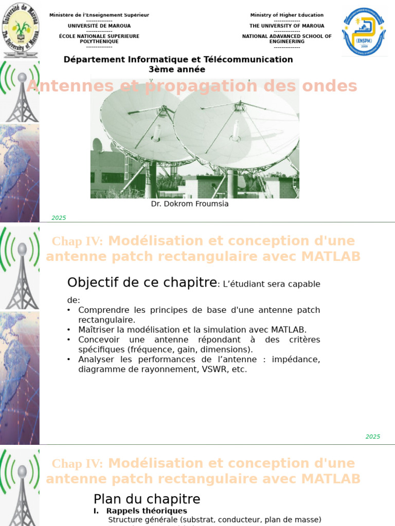 Chap 4 Conception Etude de Cas Pratiques | PDF | Antenne (Radio) | Radiation