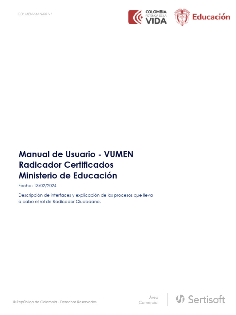 Manual de Usuario para VUMEN | PDF | Contraseña | Tarjeta de crédito