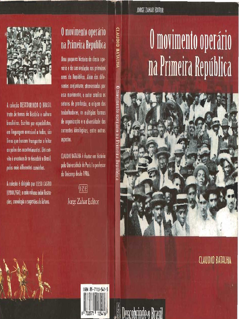 BATALHA, Claudio. O Movimento Operario Na Primeira Republica | PDF