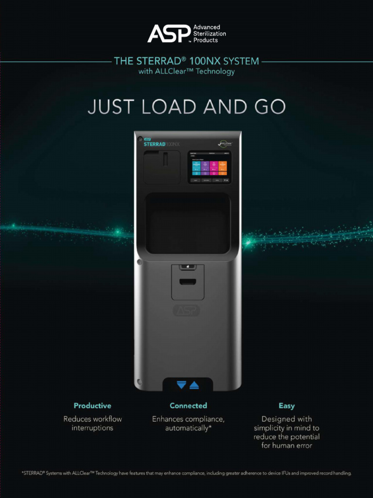 Sterrad 100NX Cycle and Technical Specs | PDF | Sterilization ...