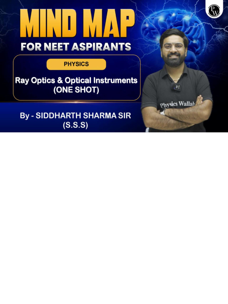 Ray Optics and Optical Instruments Class Notes | PDF