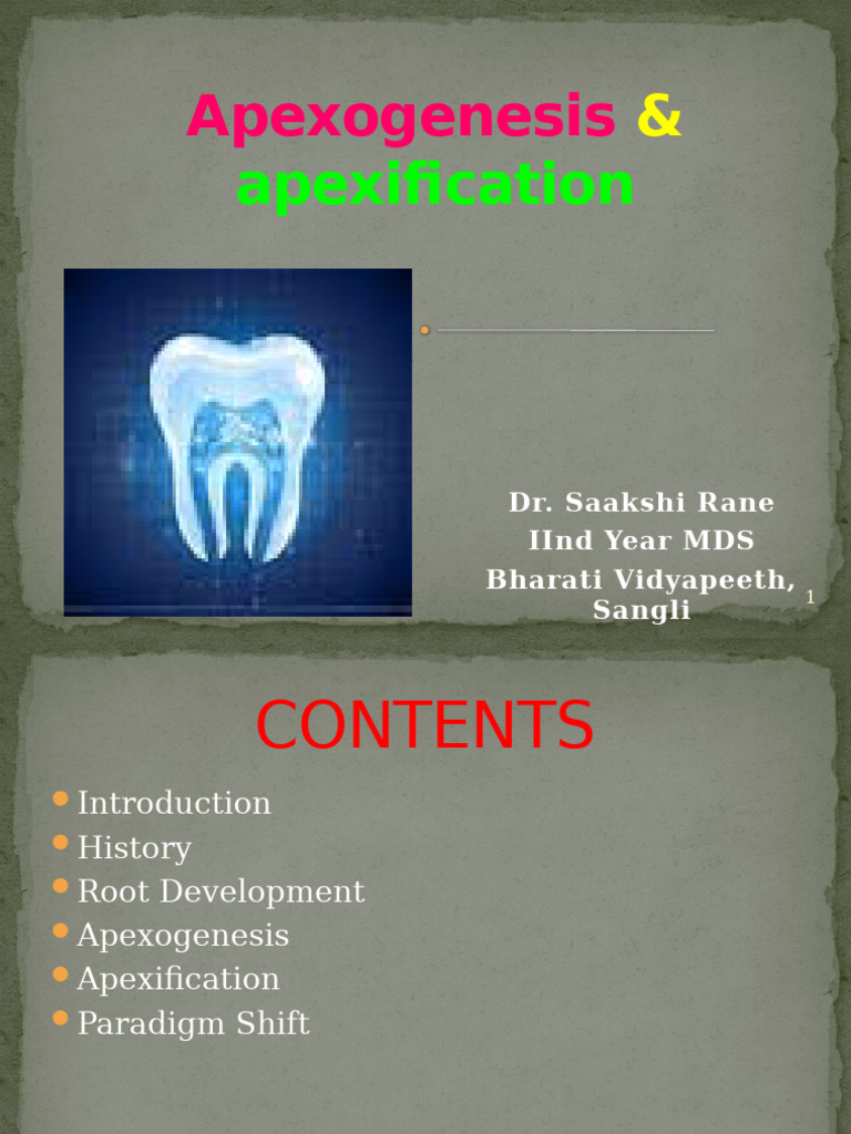 9.apexogenesis, Apexification - Regenerative Endodontics | PDF ...