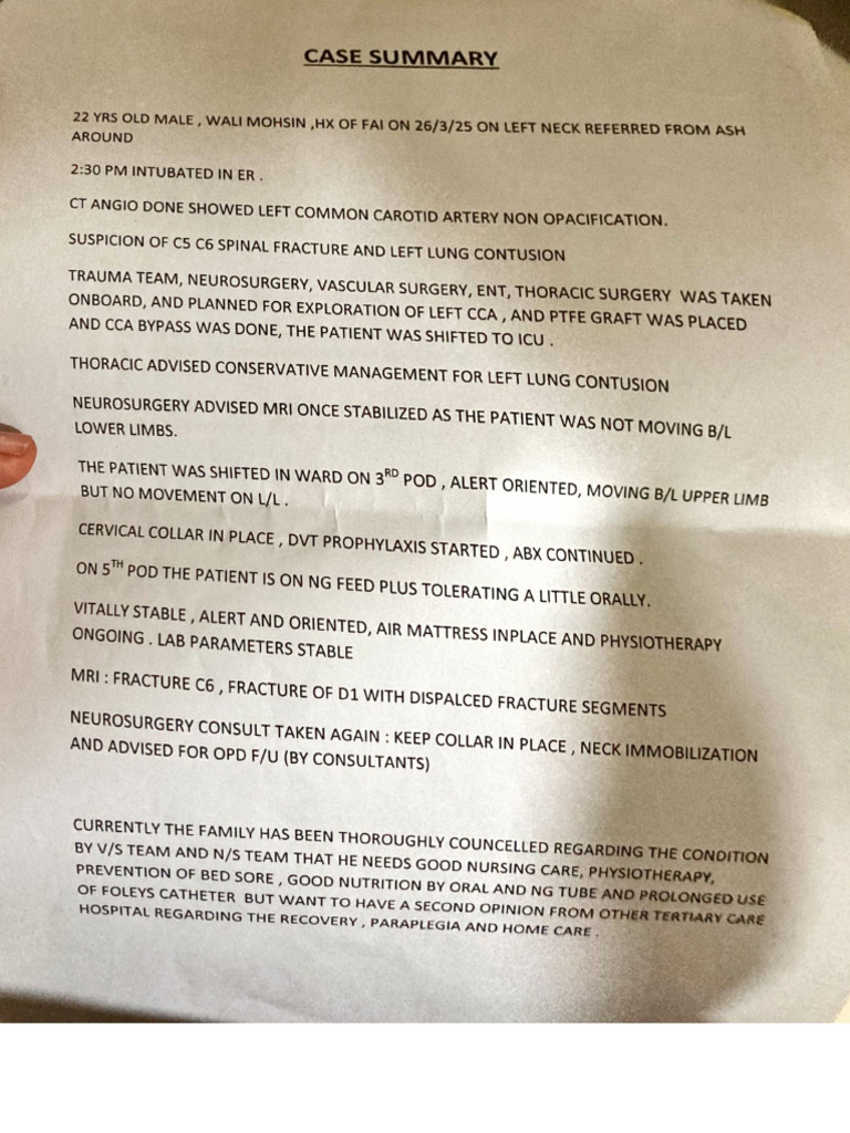 Hospital Discharge Letter | PDF