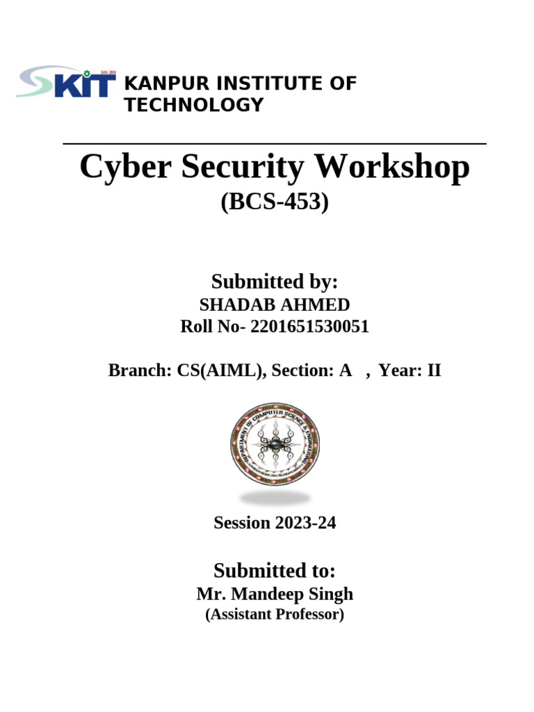 Cyber Security Front1 | PDF