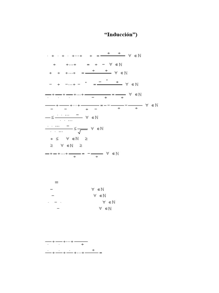 Tarea 3 de Matematicas Discretas (Induccion Matematica) | PDF | Matemáticas