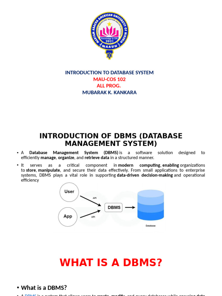 Overview of Database Management Systems | PDF | Databases | Relational ...