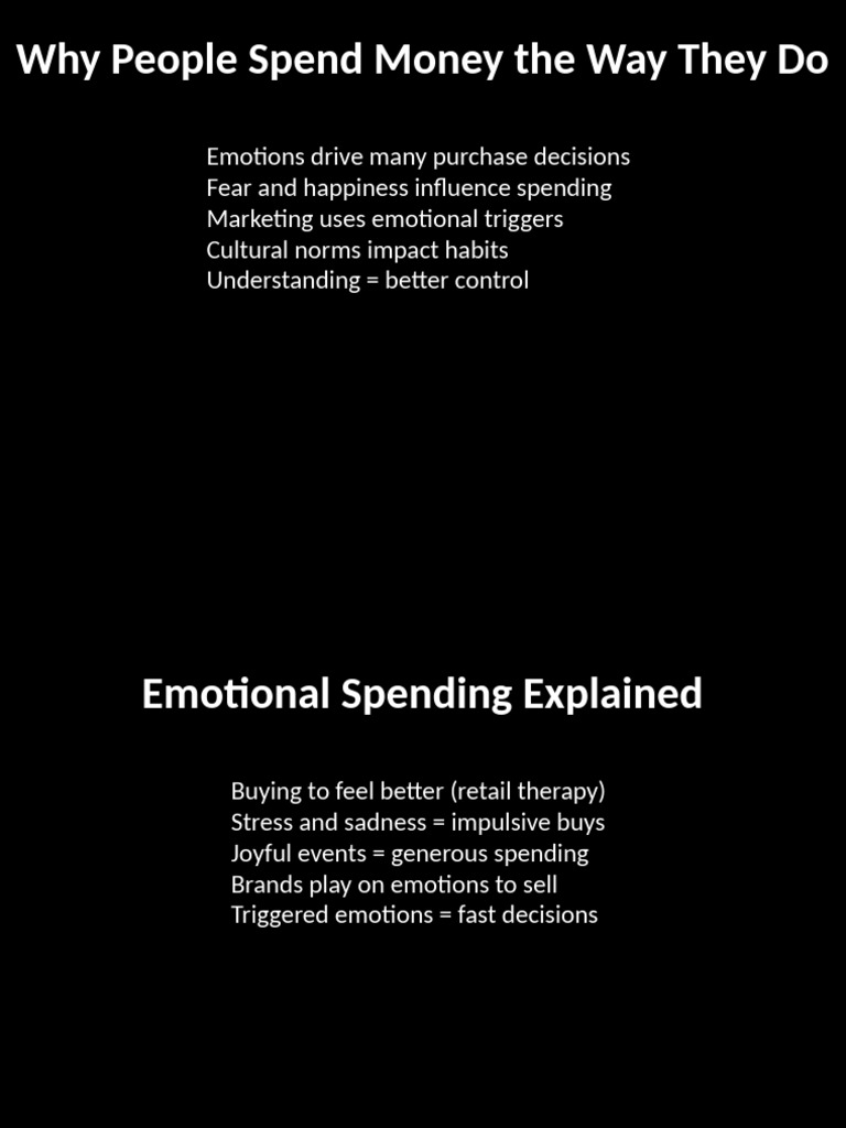 Executive Money and Emotions Presentation | PDF
