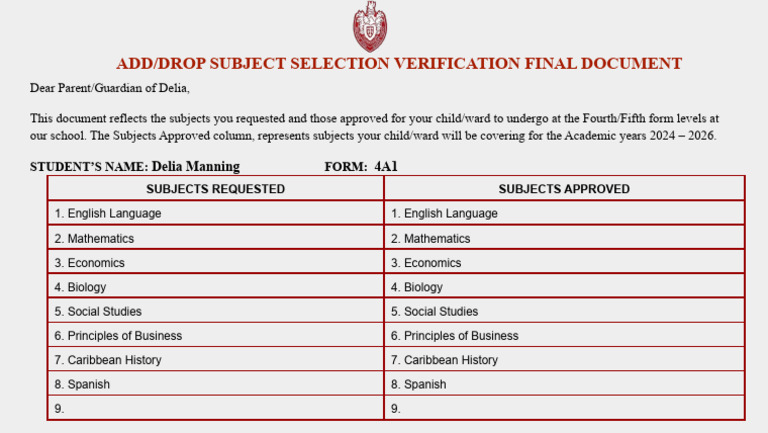 Third Form Verification Certificate | PDF