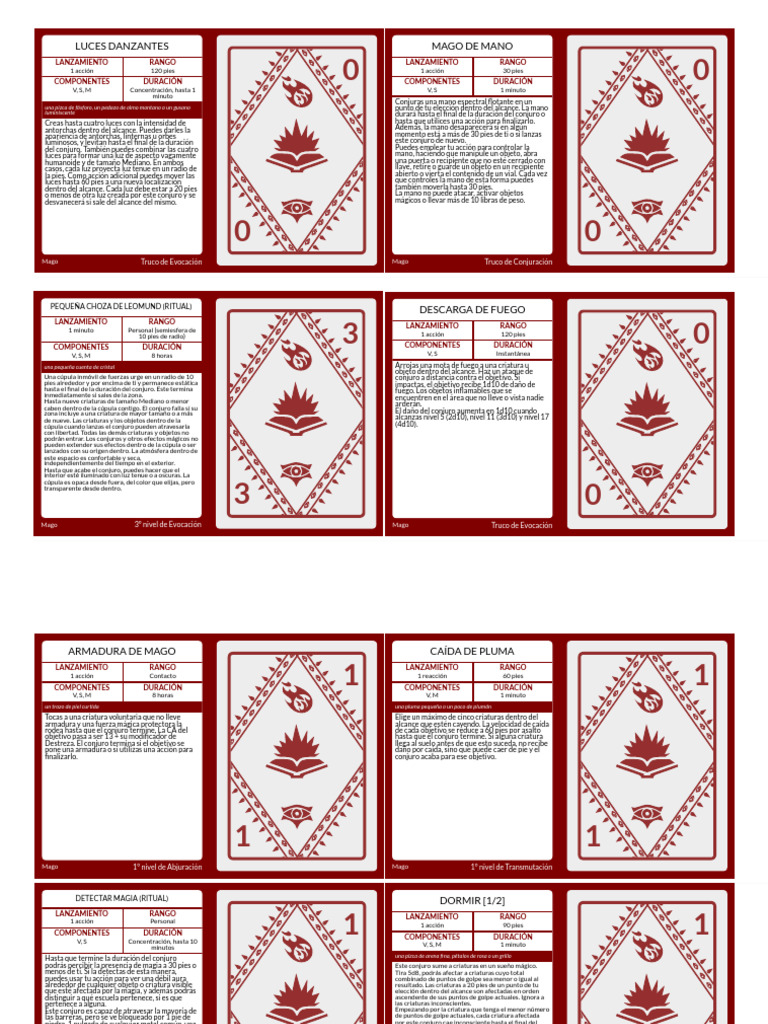 spell cards presto | PDF
