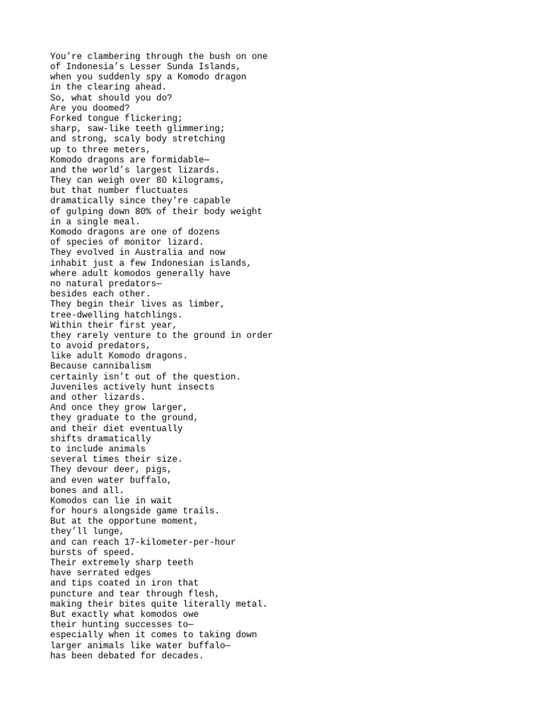 (English) Can You Survive A Komodo Dragon Bite - Achmad Ariefiandy ...