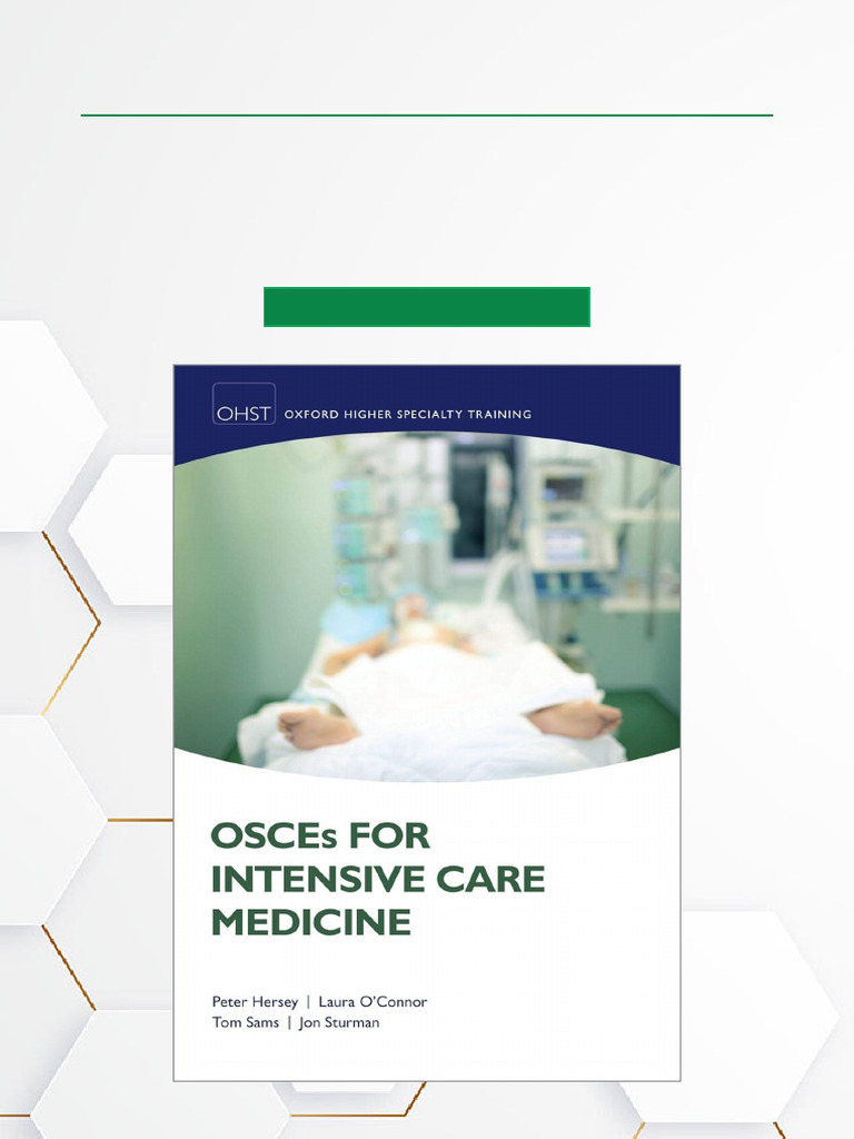 OSCEs For Intensive Care Medicine Full-Resolution Download | PDF | Clinical Medicine ...